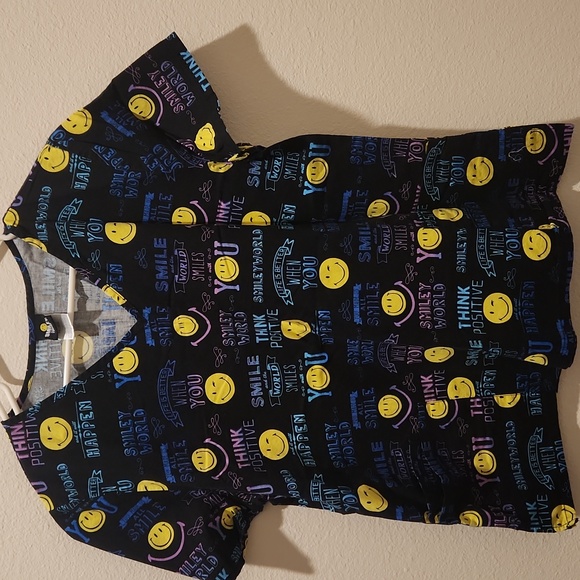 Smiley World | Tops | Scrub Top | Poshmark